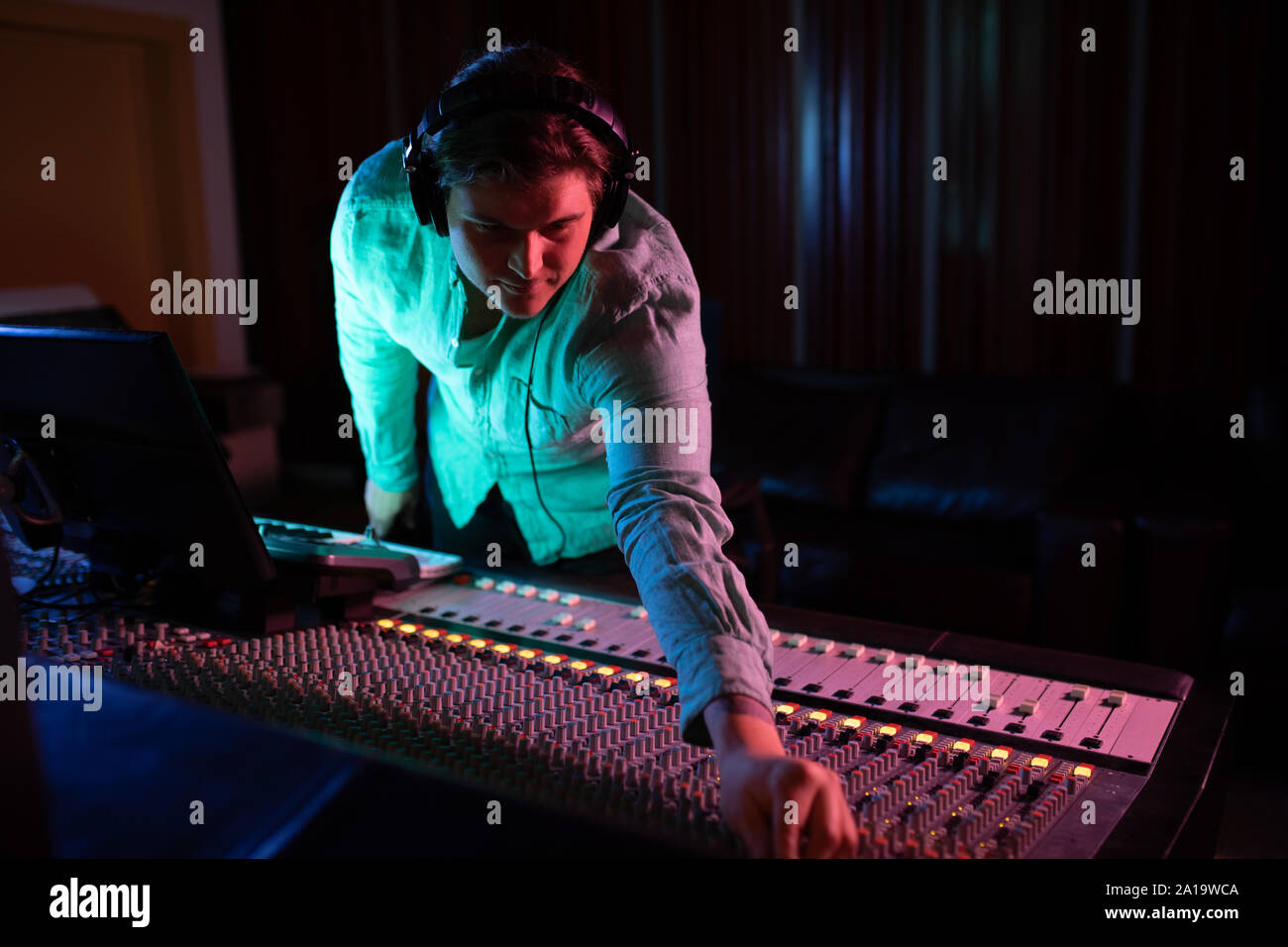 Mixing Desk Headphones High Resolution Stock Photography and Images - Alamy