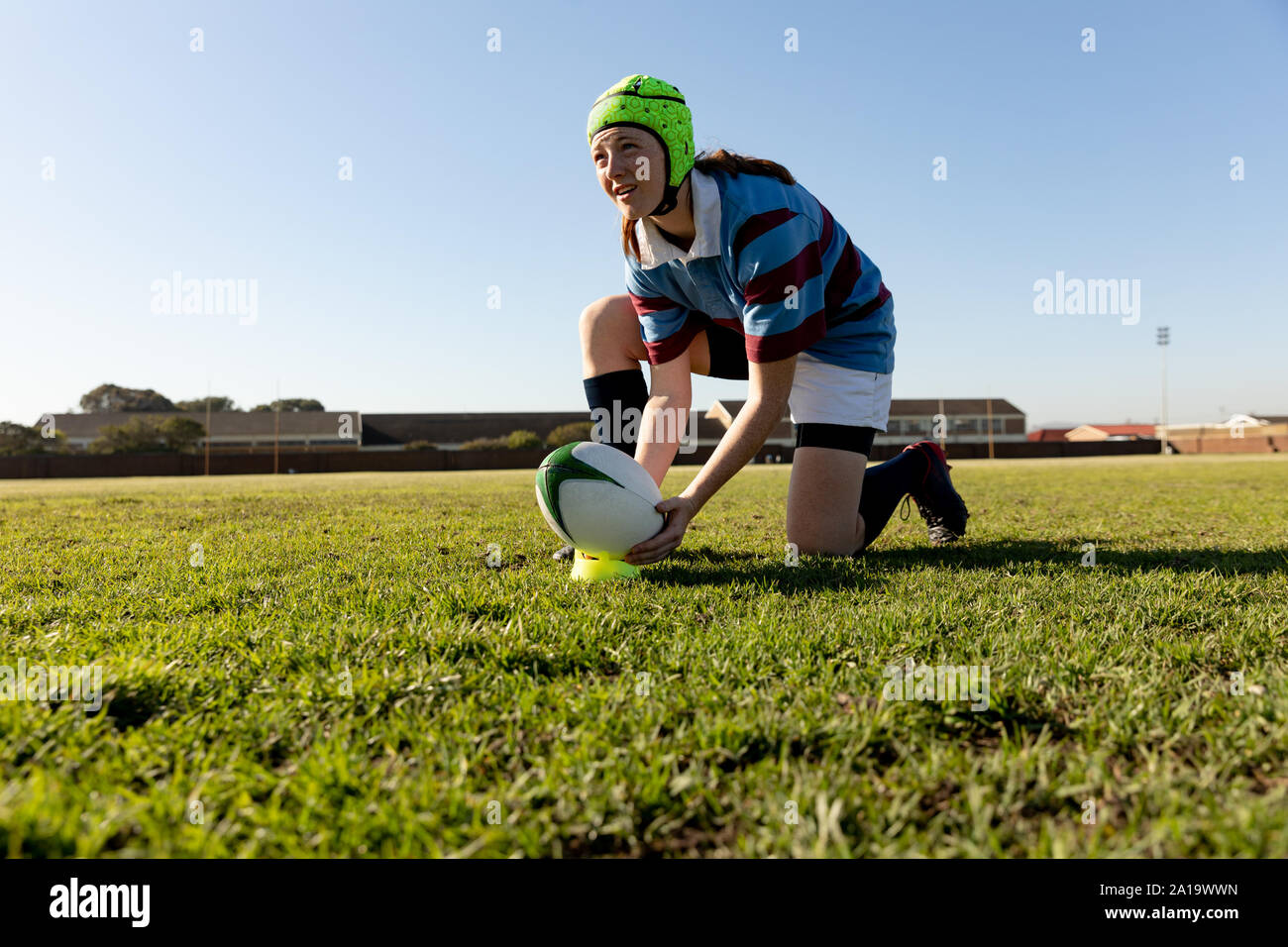 Placing ball into scrum hi-res stock photography and images - Alamy
