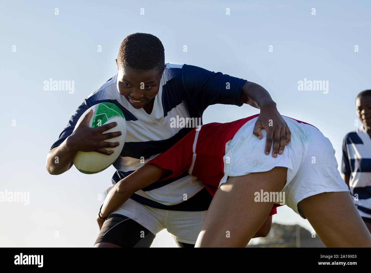 Female rugby tackle hi-res stock photography and images - Alamy