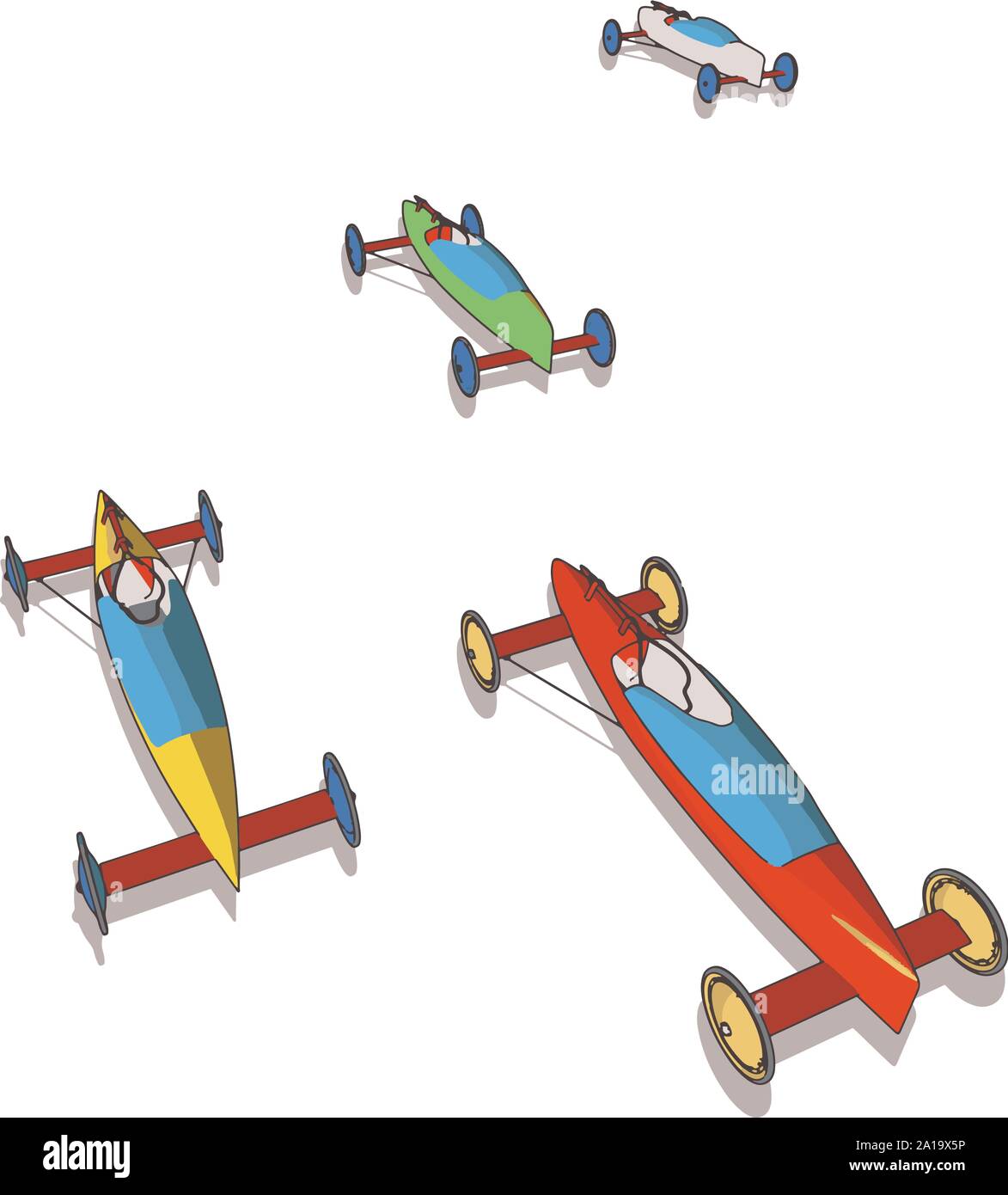 Old racing car, illustration, vector on white background Stock Vector ...