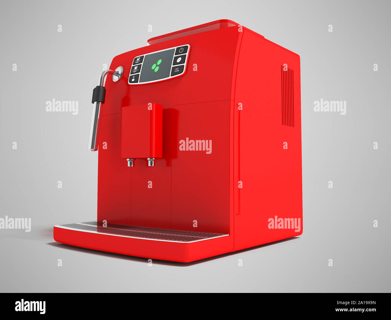 Modern multifunction electric coffee machine with a water tank for two ...