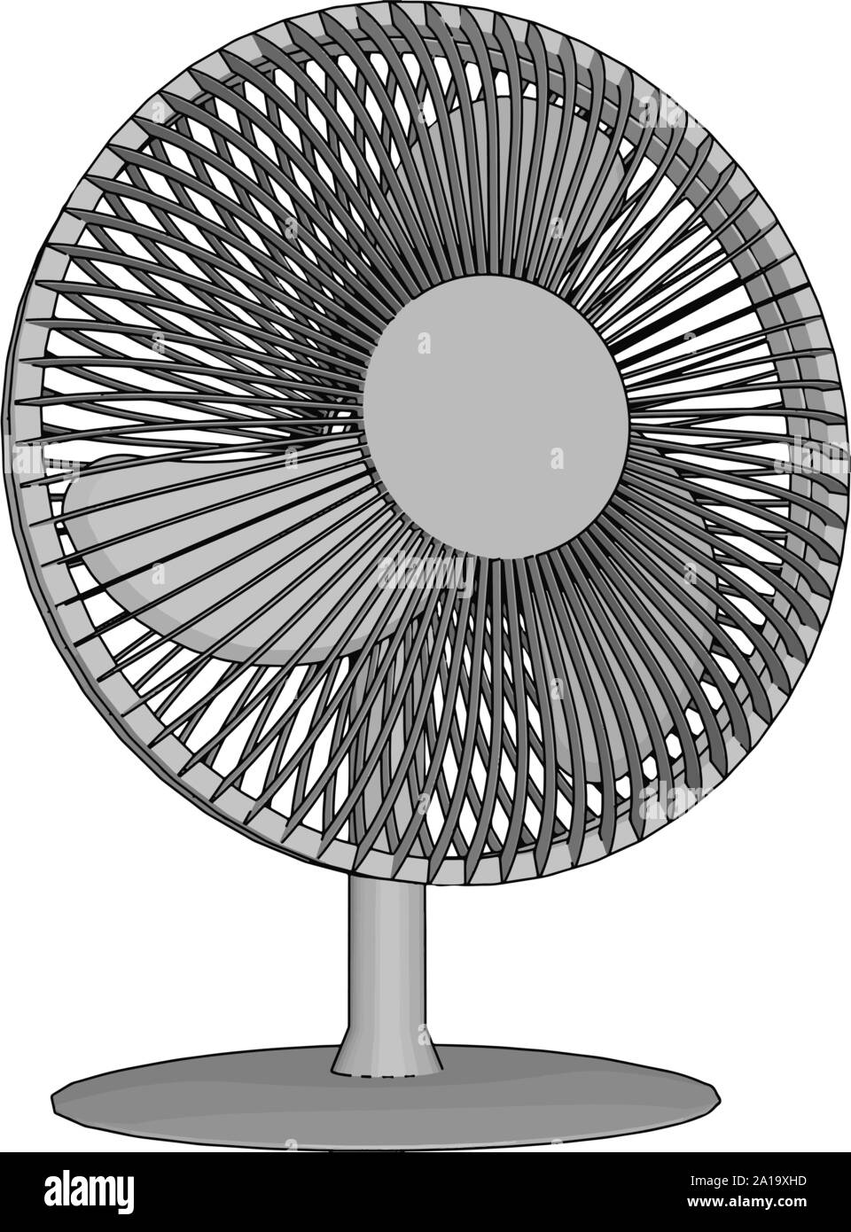 Small fan, illustration, vector on white background Stock Vector Image ...