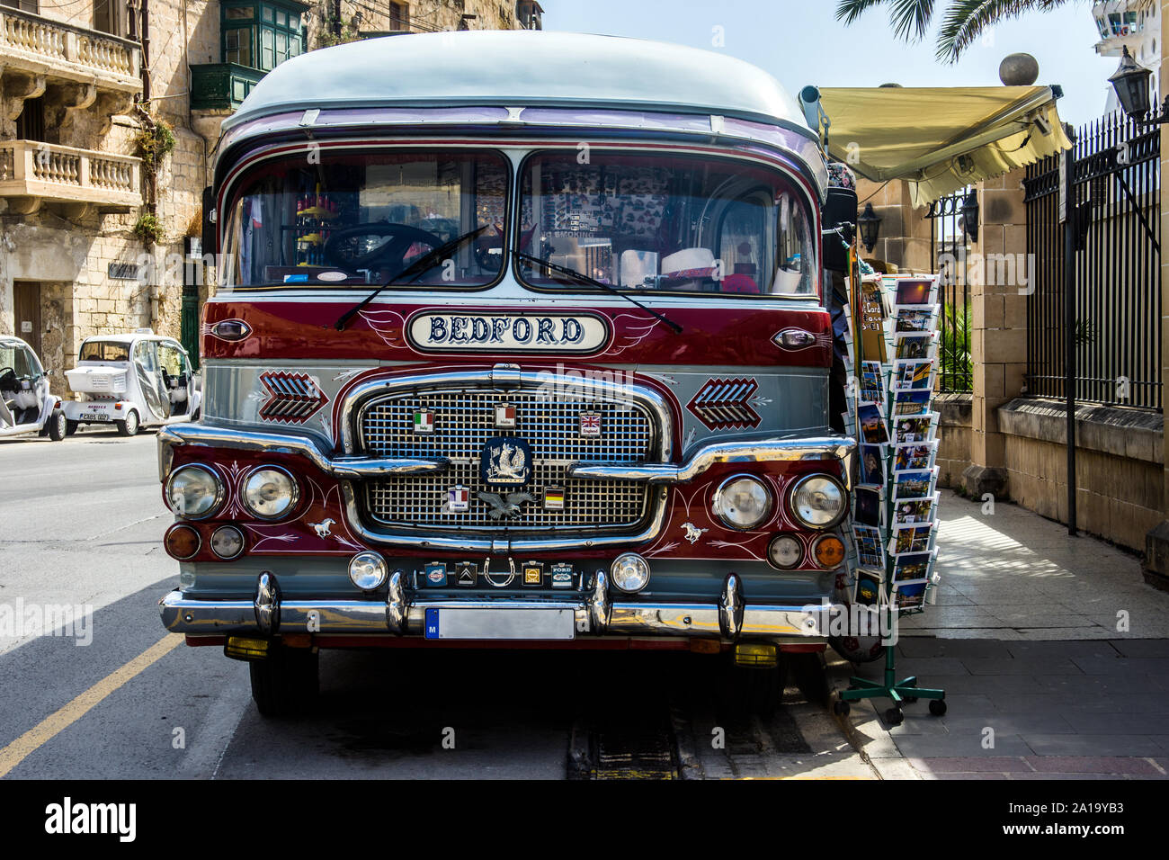 Old Bedford Bus in Malta. stock photo Stock Photo - Alamy