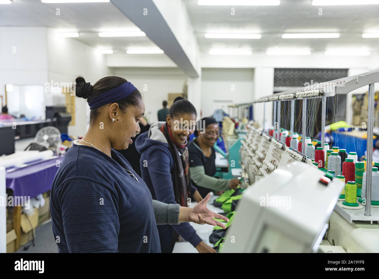 Women working in a clothing factory Stock Photo - Alamy