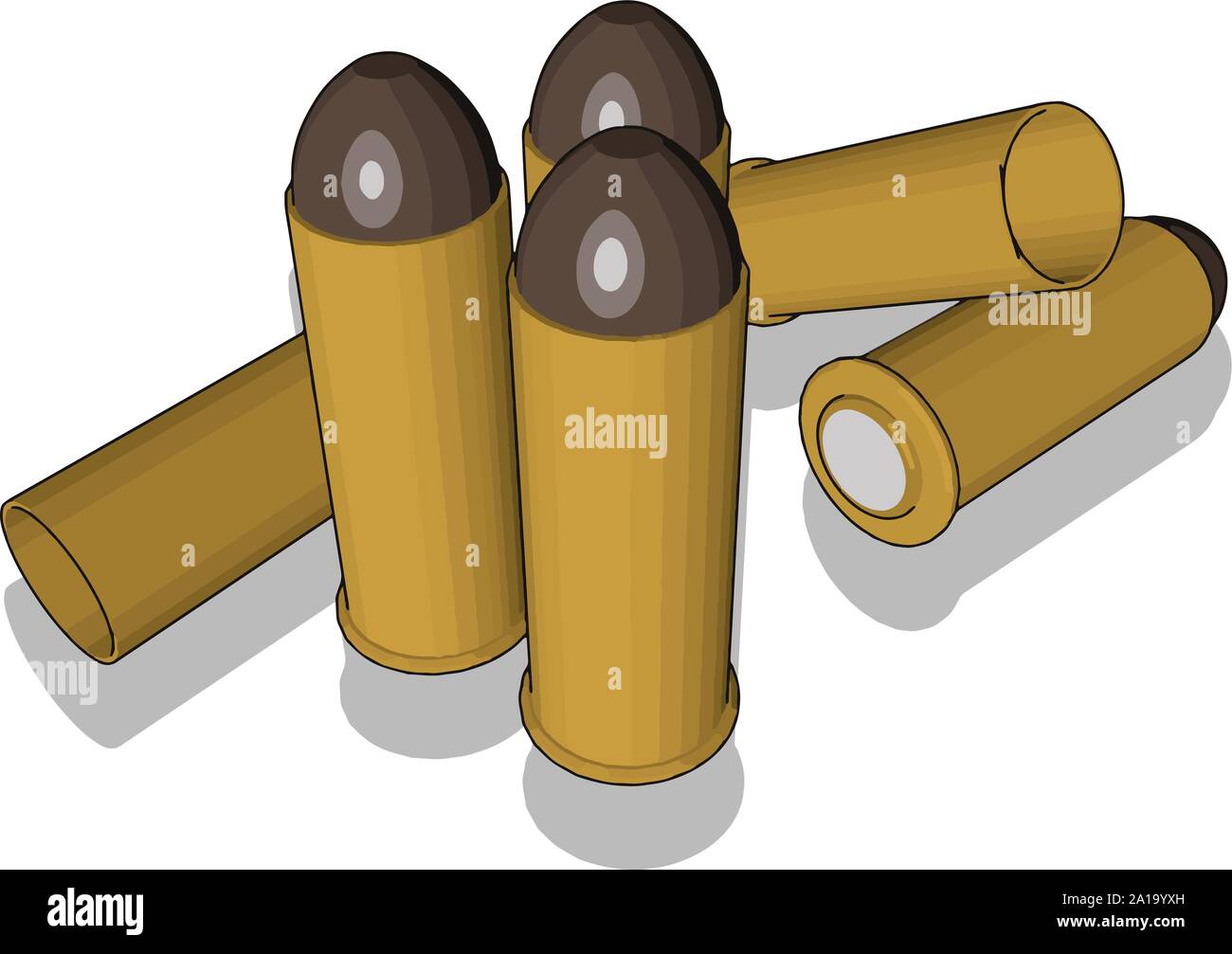Bullets, illustration, vector on white background Stock Vector Image ...