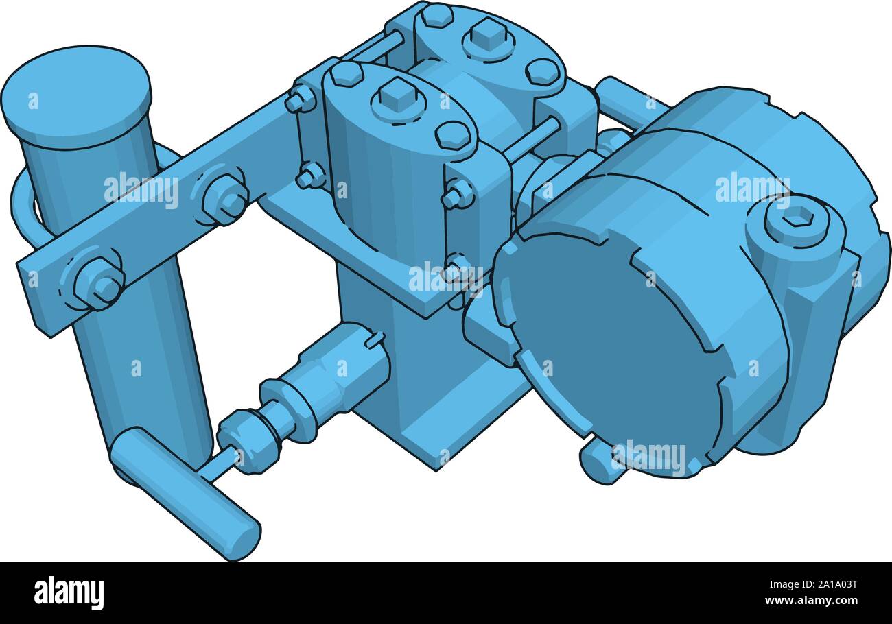 Blue pipes, illustration, vector on white background Stock Vector Image ...