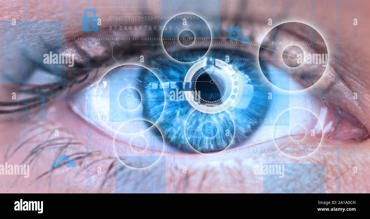 Circle binary code icon hi-res stock photography and images - Alamy