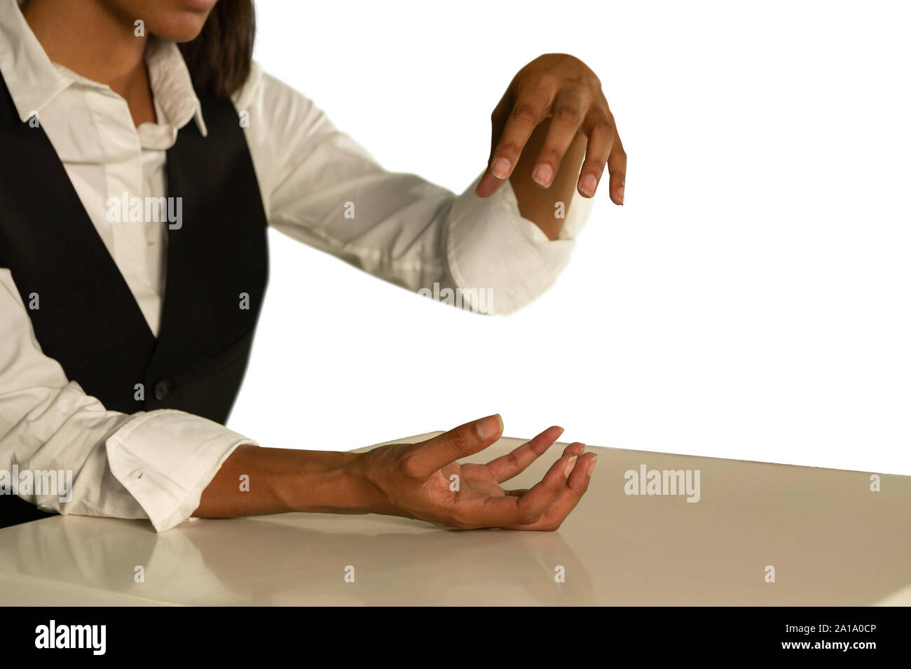 Woman hands out giving hi-res stock photography and images - Alamy