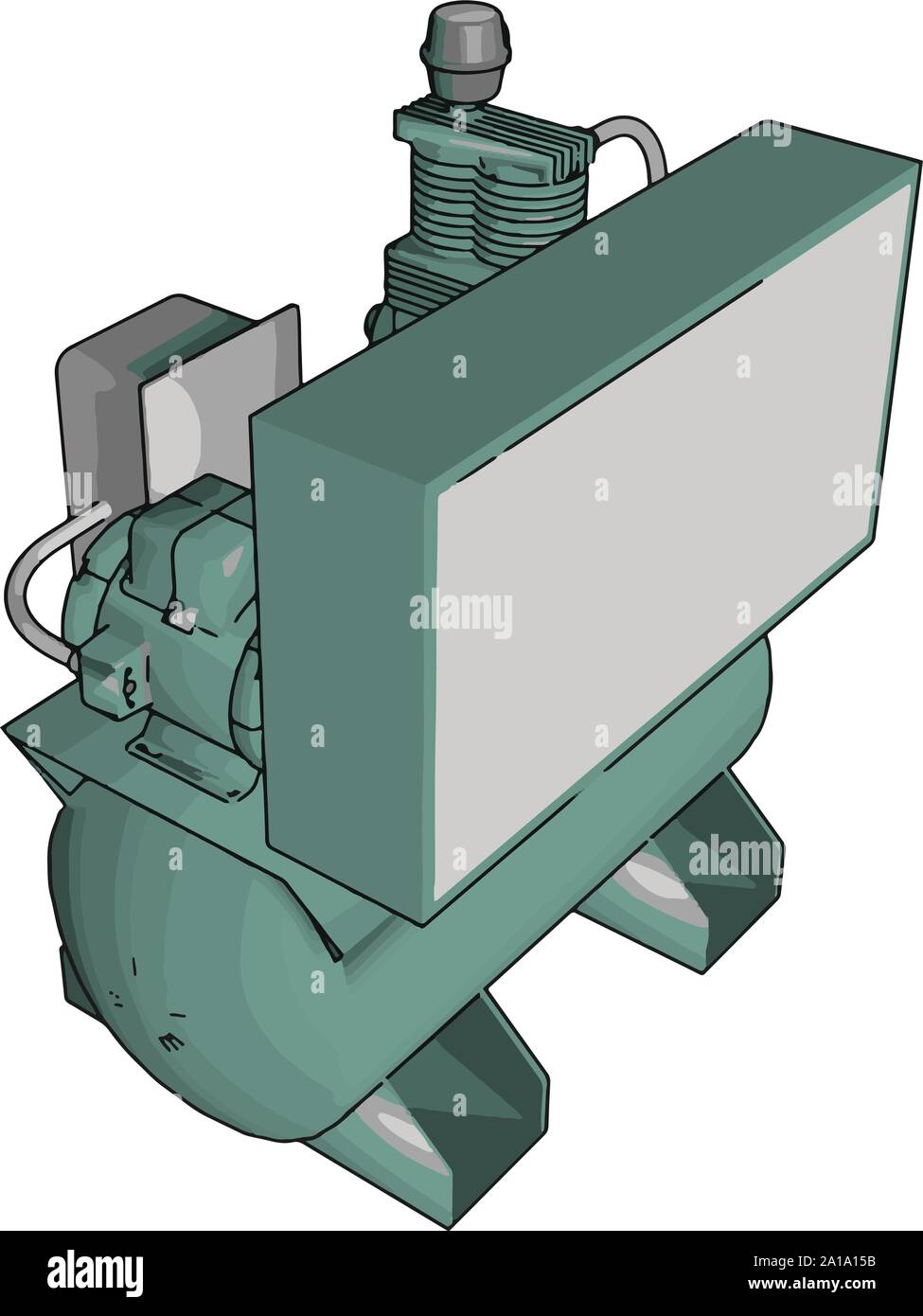 Machine panel, illustration, vector on white background Stock Vector ...