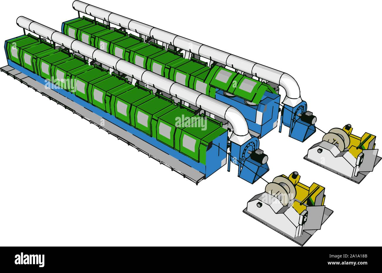 Machine lines, illustration, vector on white background Stock Vector ...