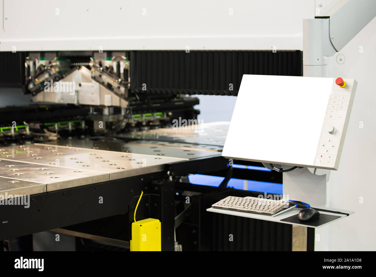 Automatic machine control panel at a smart factory Stock Photo - Alamy