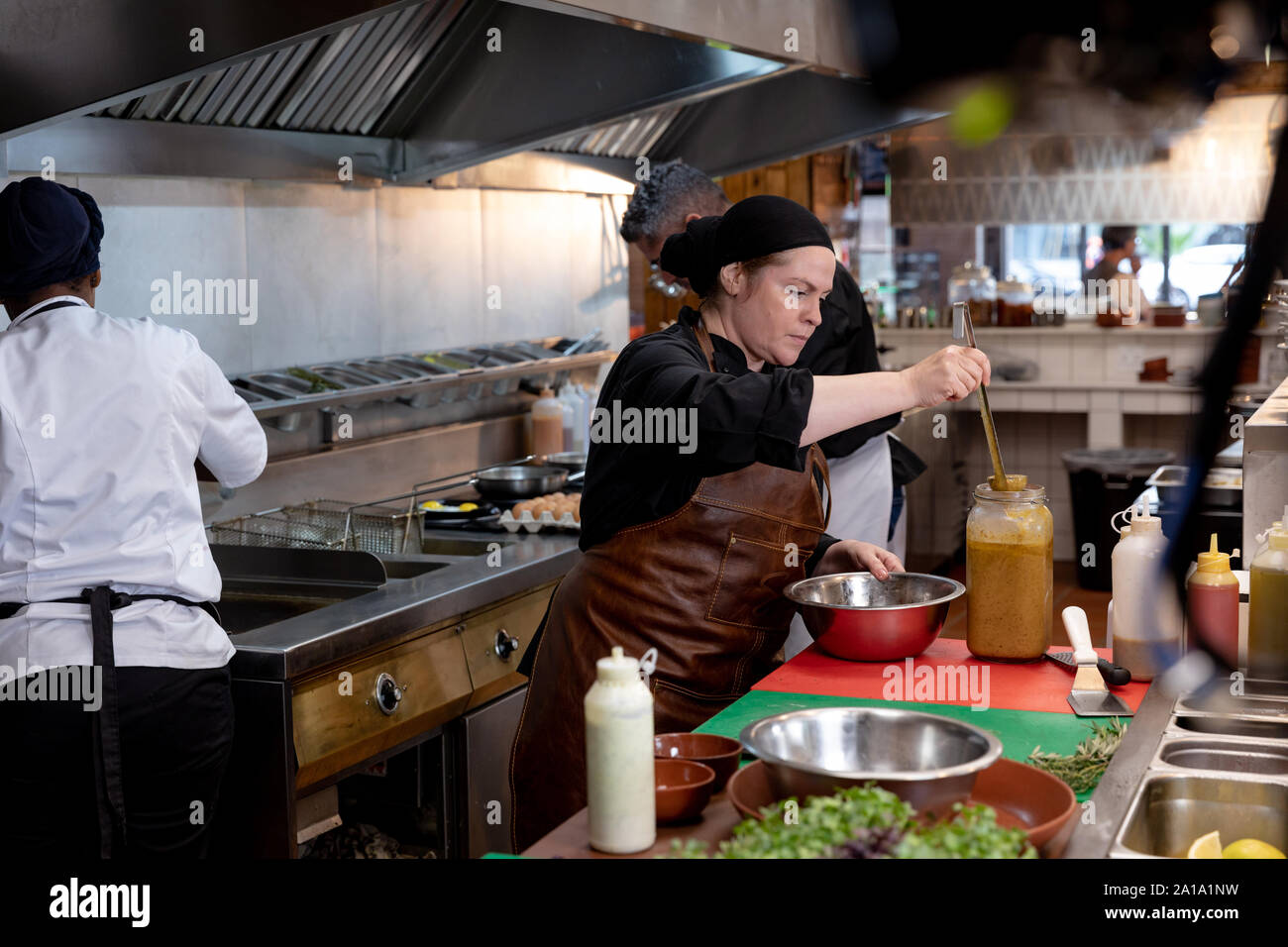 Busy Restaurant Kitchen Fast & Busy Restaurant Kitchen Action The