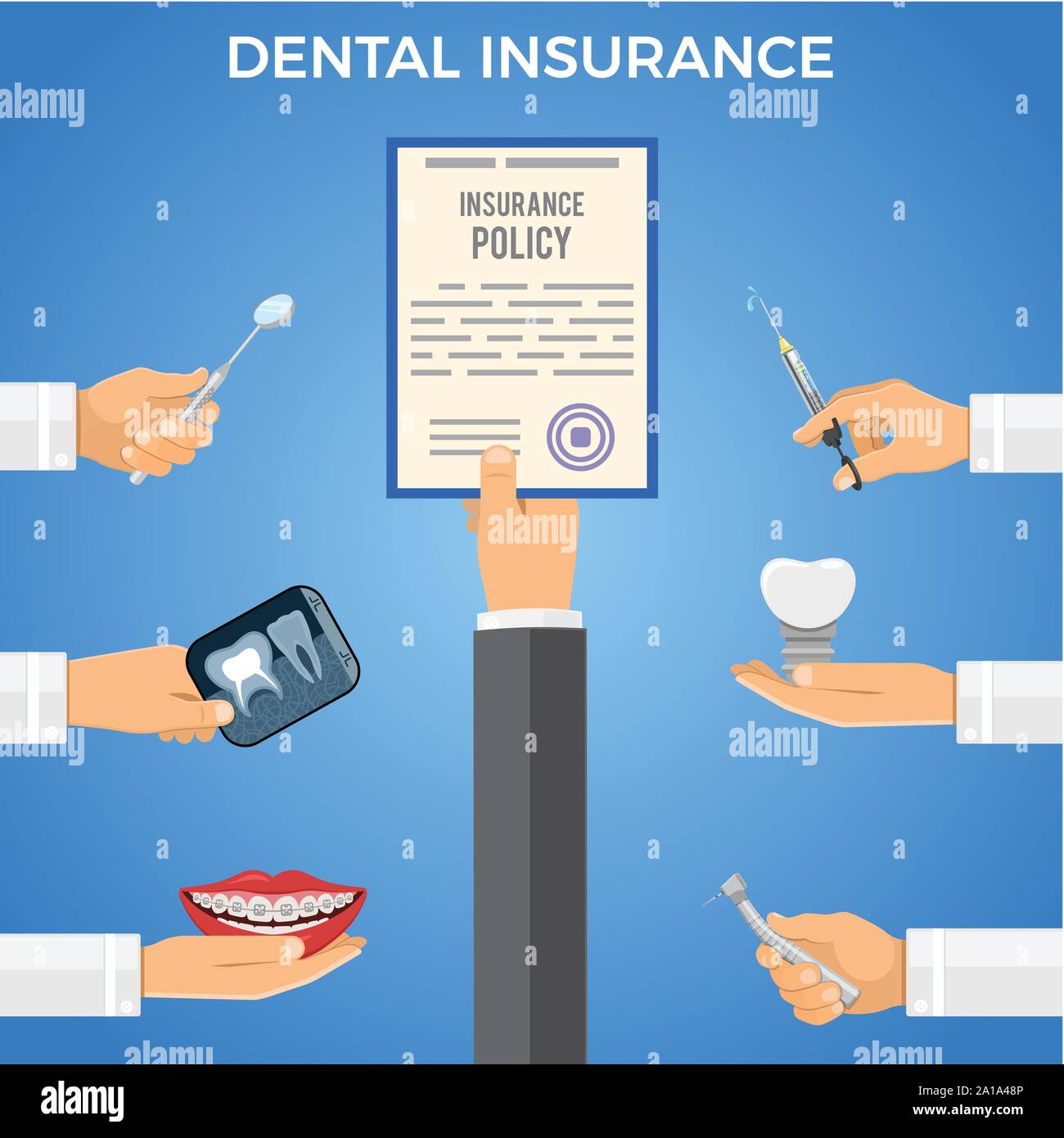 Dental health care insurance Stock Vector Images - Alamy