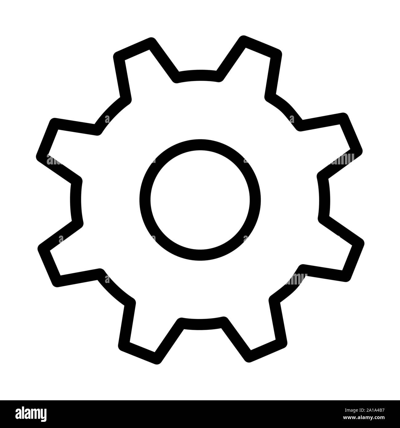 Cog icon illustration Stock Vector Image & Art - Alamy