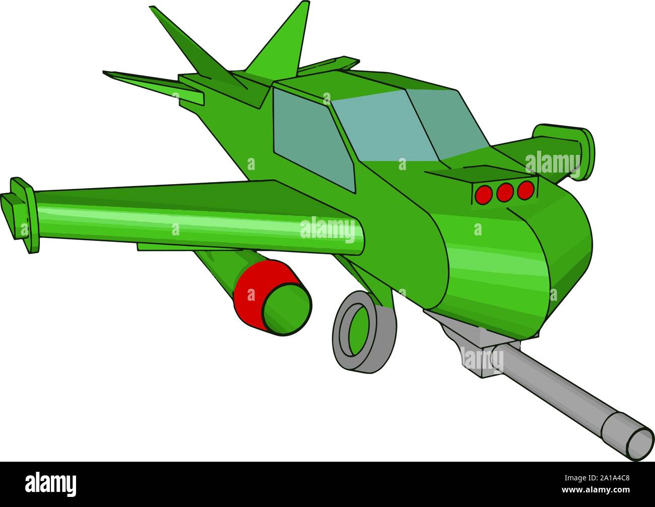 Cartoon green helicopter hi-res stock photography and images - Alamy