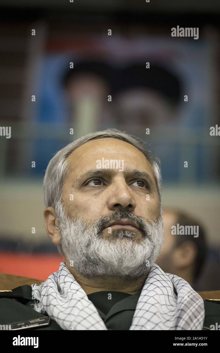 Tehran, Iran. 25th Sep, 2019. Brigadier General MOHAMMAD REZA YAZDI ...