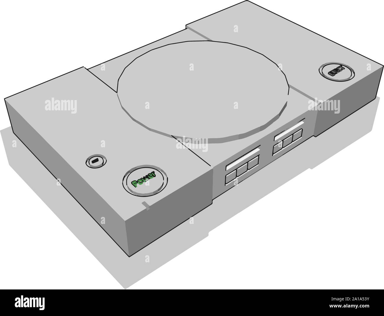 Console, illustration, vector on white background Stock Vector Image ...