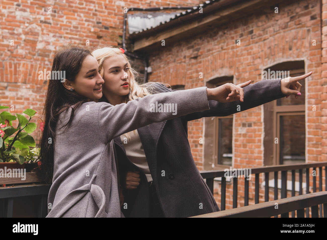 Two girls in the distance hi-res stock photography and images - Alamy