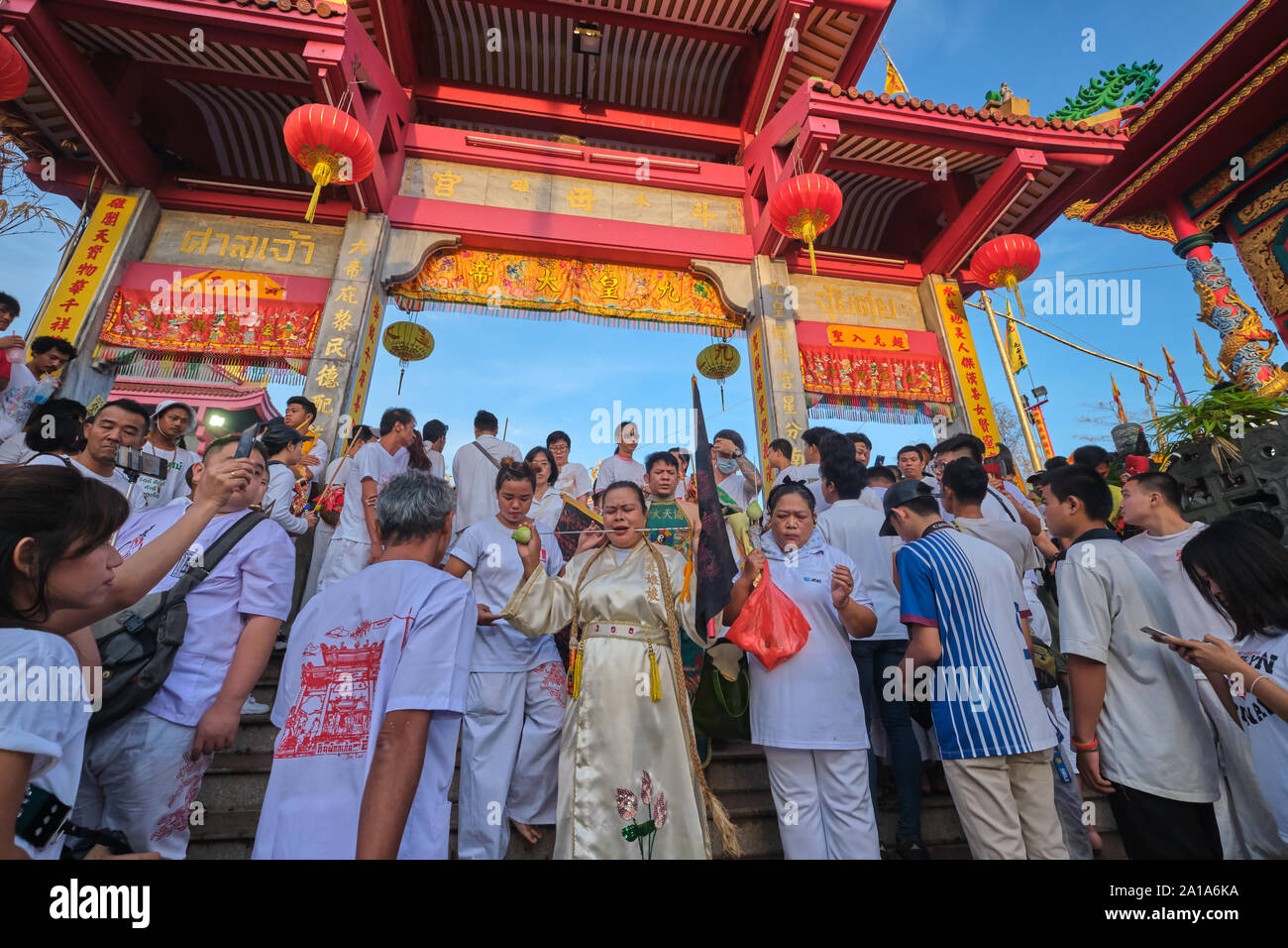 A procession during the Vegetarian Festival (Nine Emperor Gods Festival ...