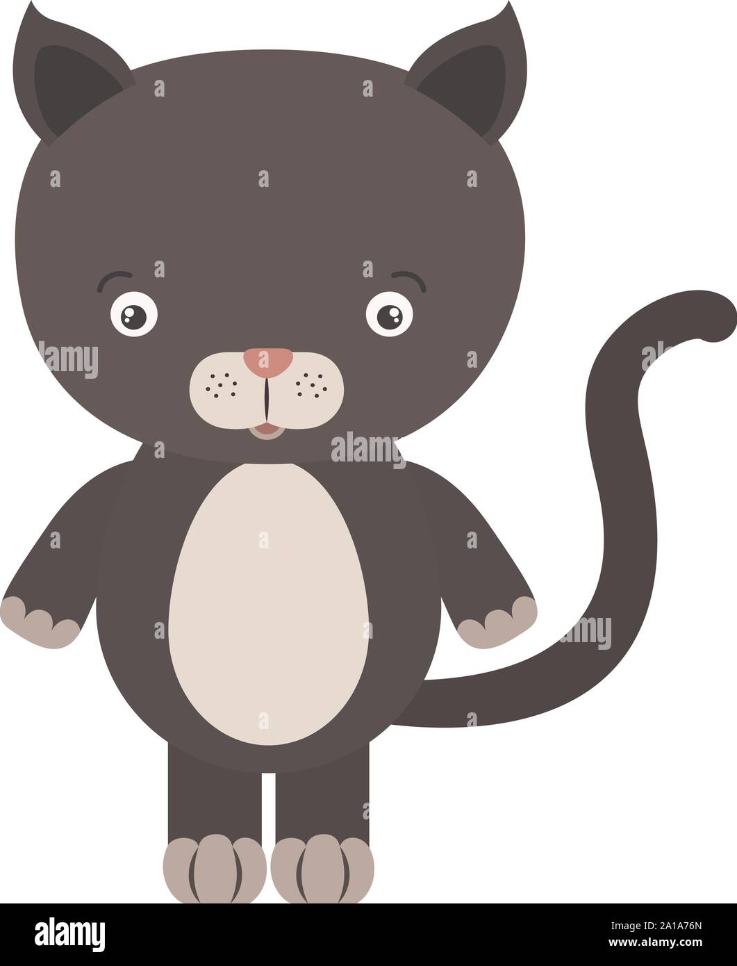 Black cat vector shape hi-res stock photography and images - Alamy