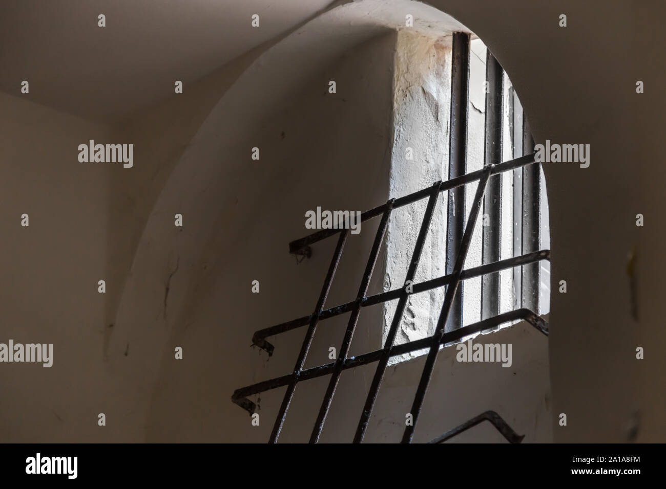 Window with grating removed, Florence, Toscana 50125, Italy Stock Photo ...