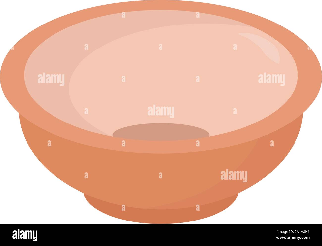 Bowl, illustration, vector on white background Stock Vector Image & Art ...