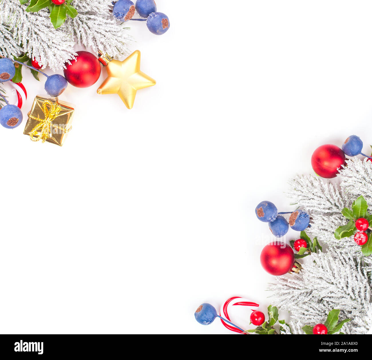 Christmas border corners hi-res stock photography and images - Alamy