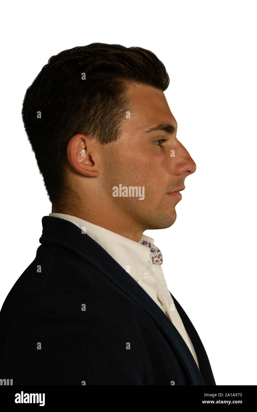 Side view serious handsome businessman hi-res stock photography and ...
