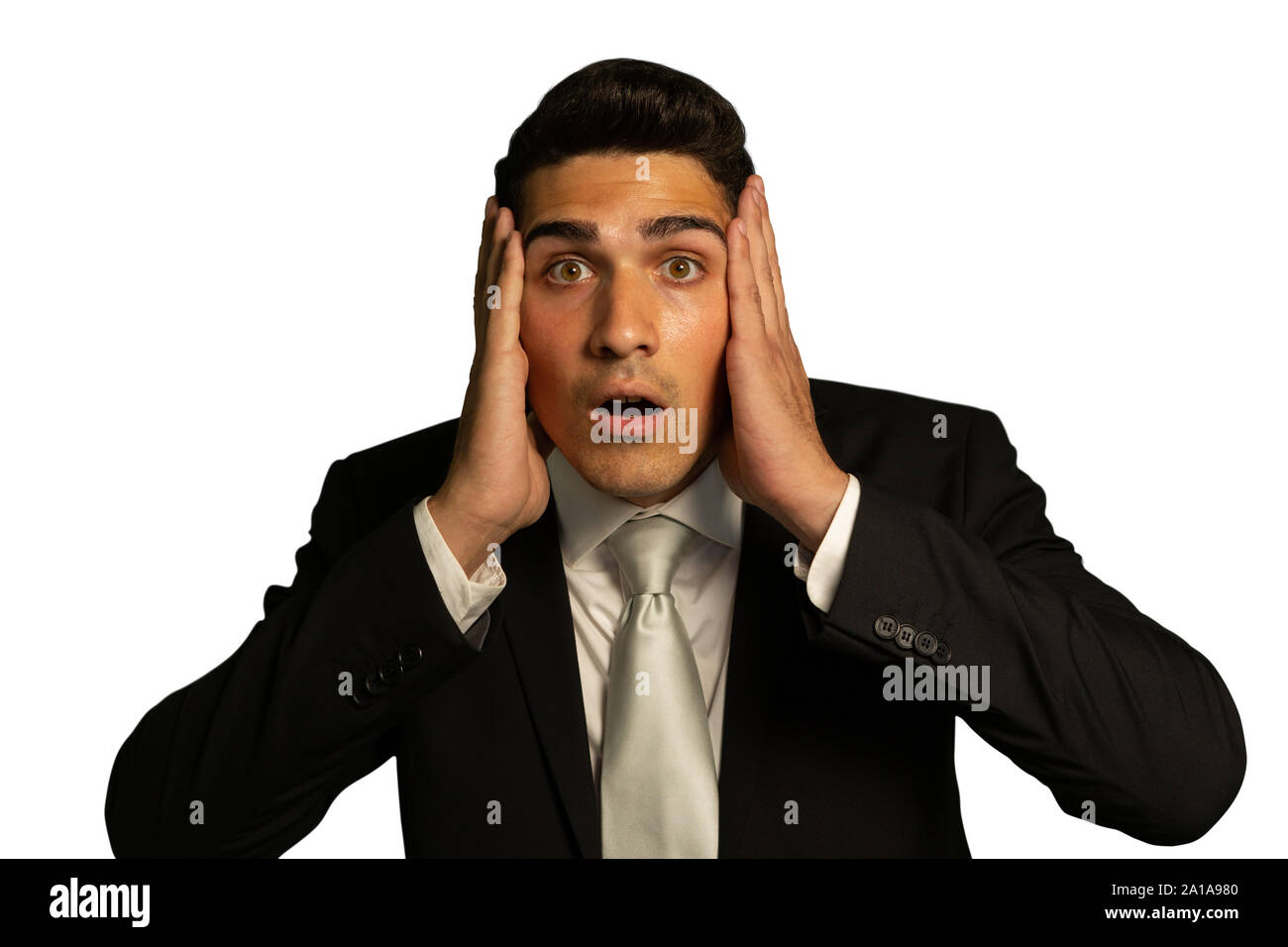 Close up head holding confused hi-res stock photography and images - Alamy