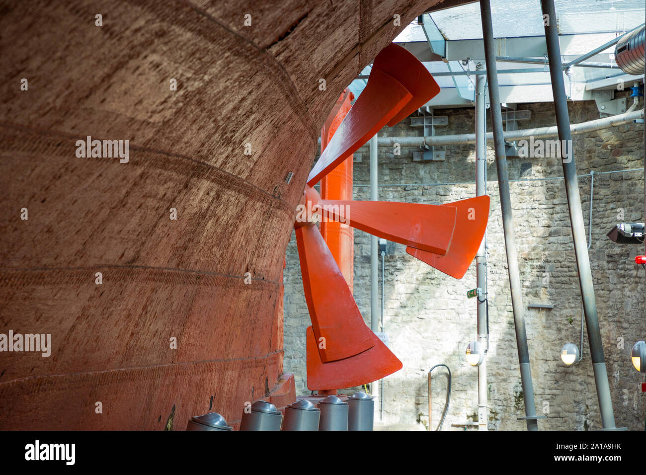 Isambard Kingdom Brunel 's screw propeller, rudder and iron ship hull ...