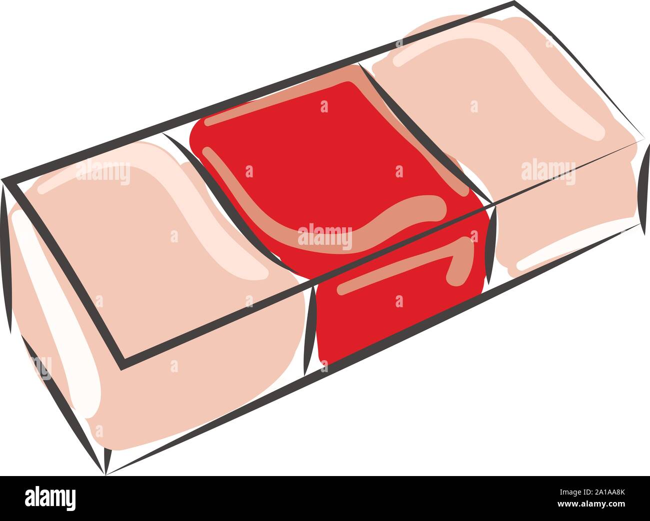 Eraser, illustration, vector on white background Stock Vector Image ...