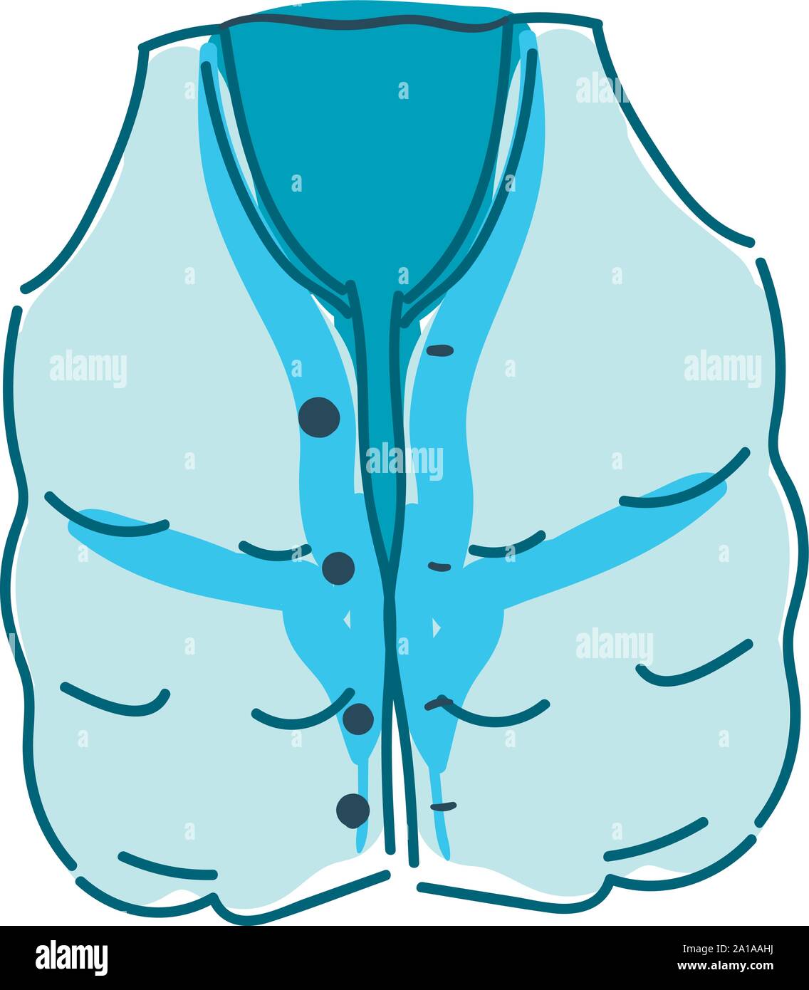 Child vest, illustration, vector on white background Stock Vector Image ...