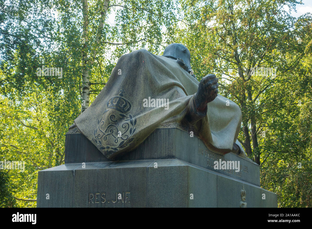 German First World War regimental memorial in historic military ...