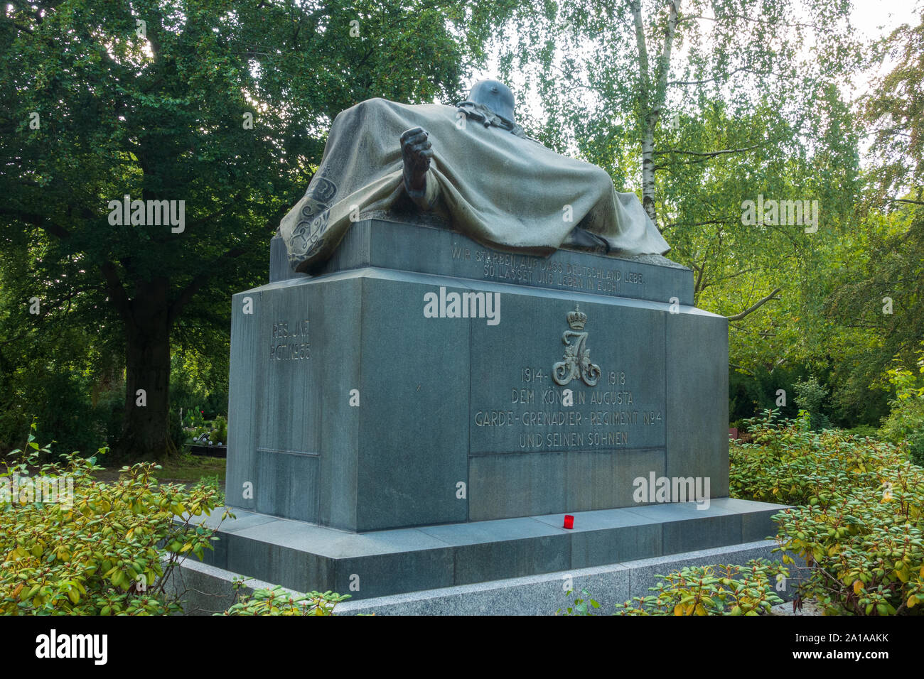 German First World War regimental memorial in historic military ...