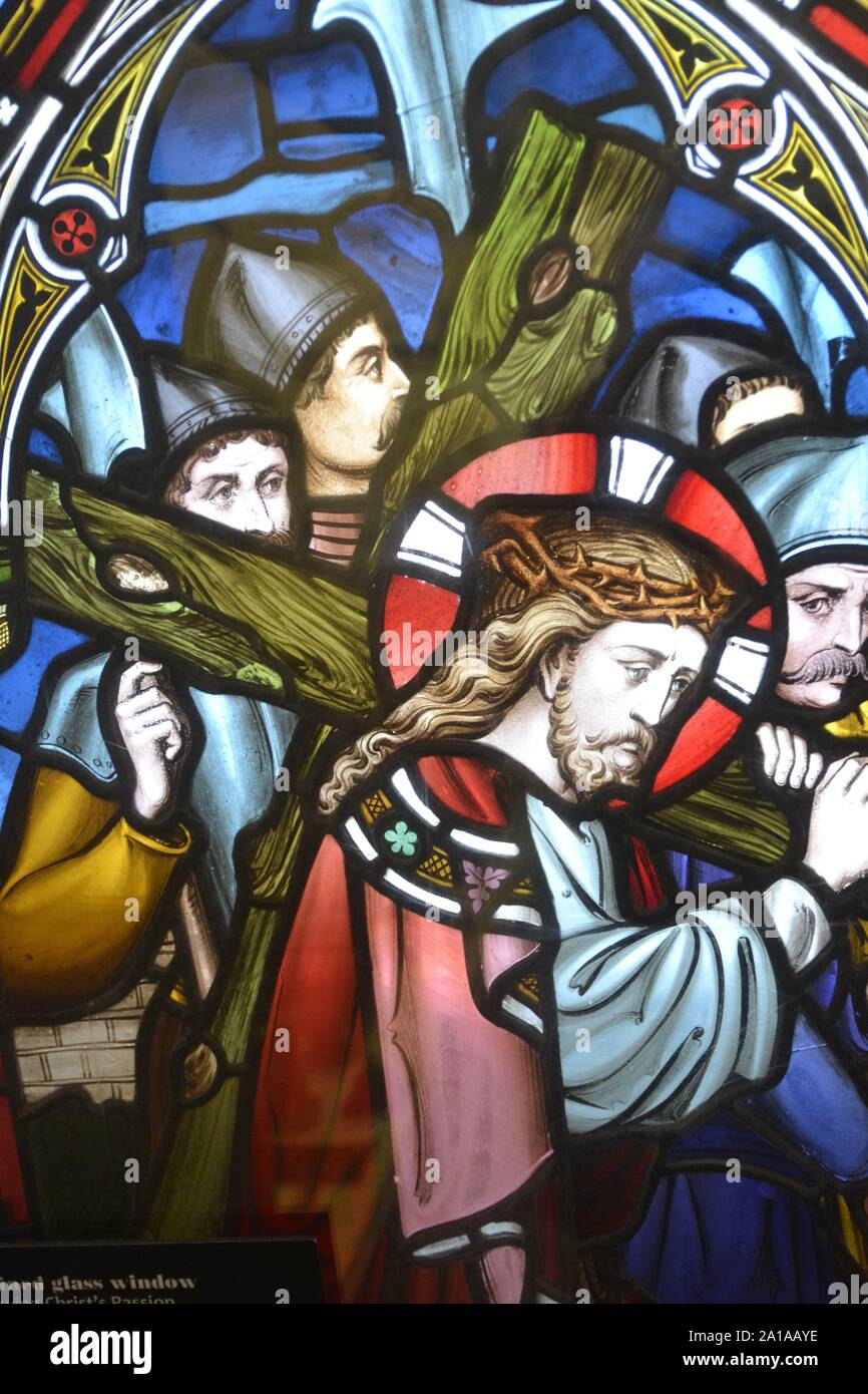 Window showing the Passion of Christ, originally from the Church of St ...