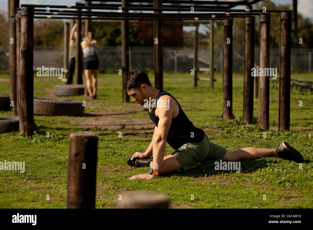 Outdoor gym training hi-res stock photography and images - Alamy
