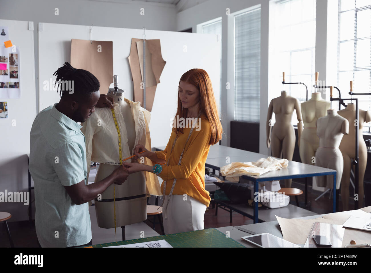 Students working on a project hi-res stock photography and images - Alamy