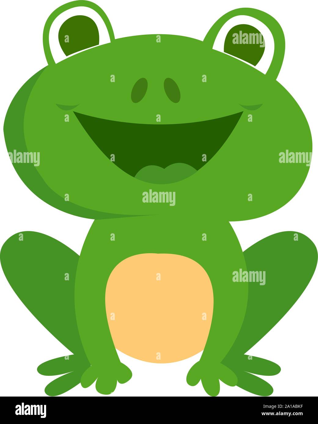 White silhouette frog on Stock Vector Images - Alamy