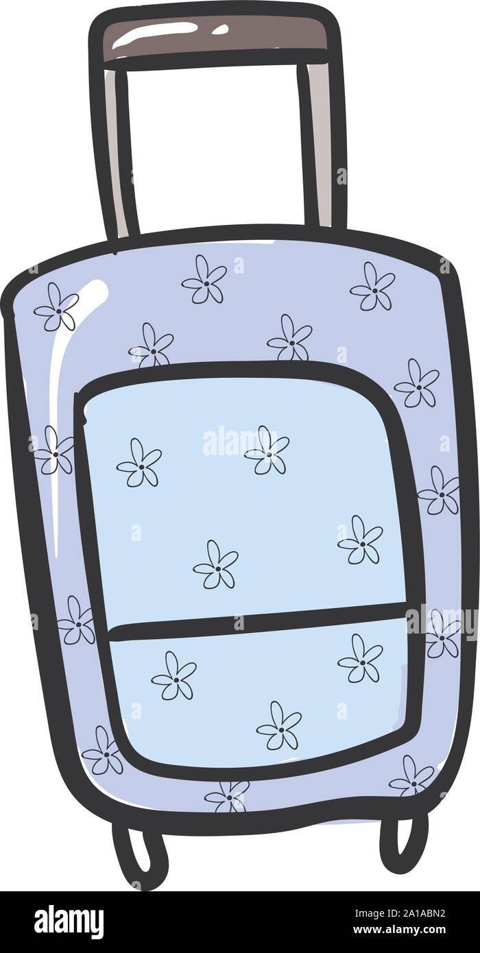 Suitcase on beach blue Stock Vector Images - Alamy