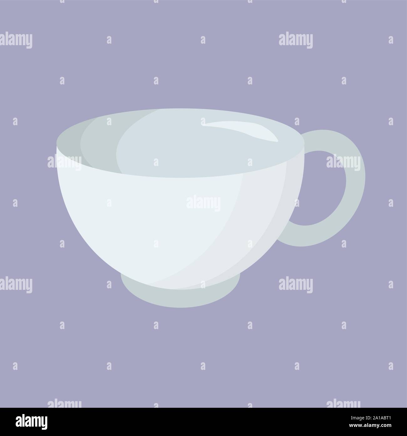 Empty cup, illustration, vector on white background Stock Vector Image ...