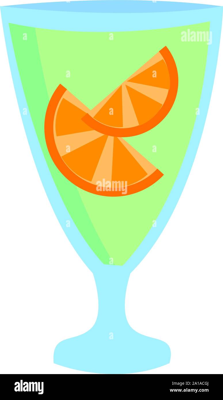 Bright orange beverage in Stock Vector Images - Alamy