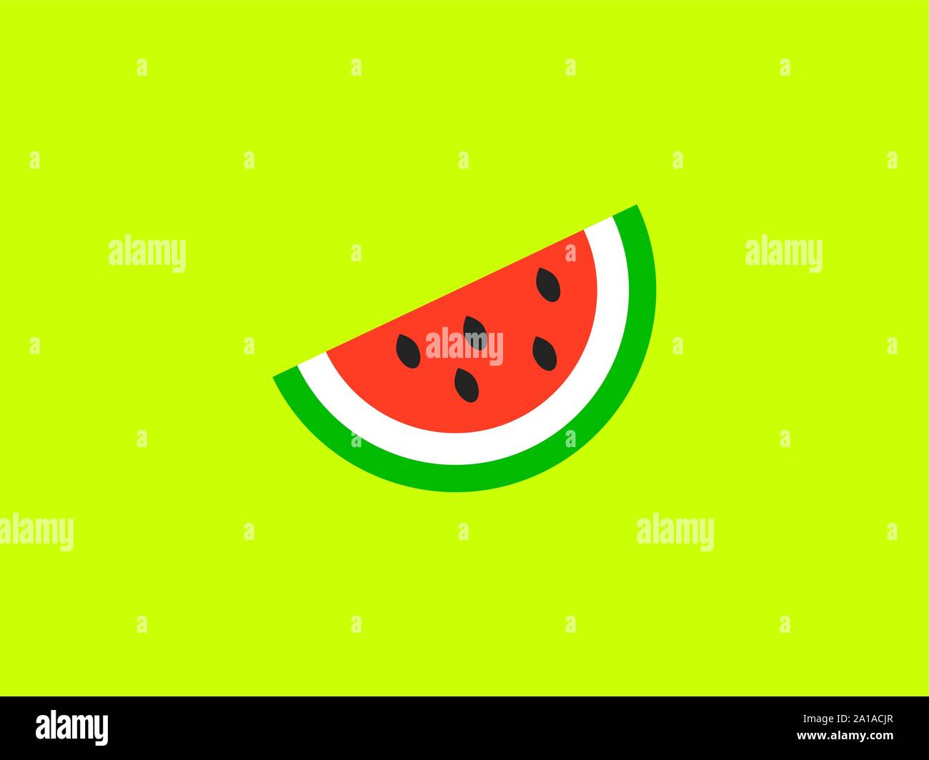 Half watermelon, illustration, vector on white background Stock Vector ...