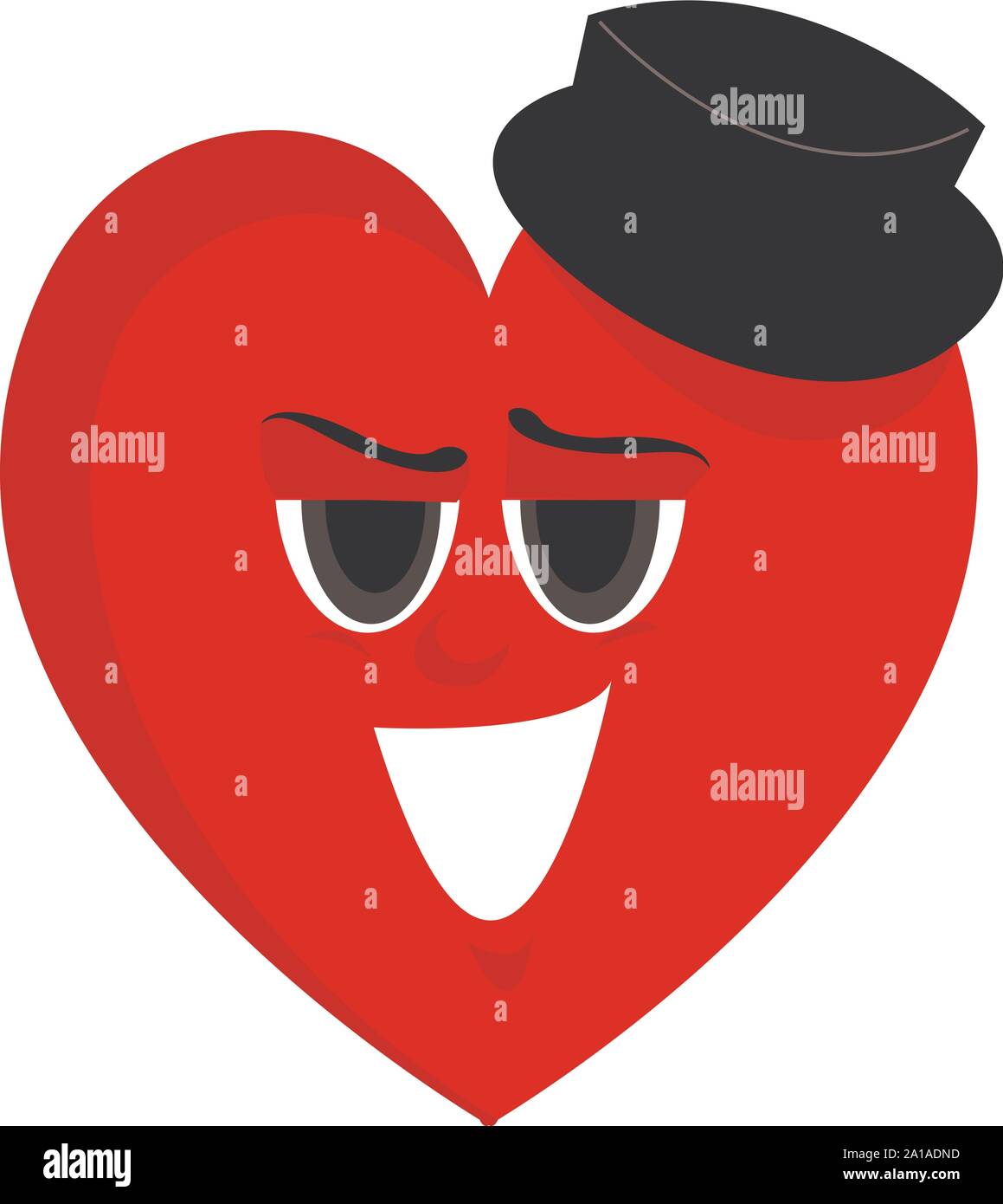 Red heart on snow Stock Vector Images - Alamy