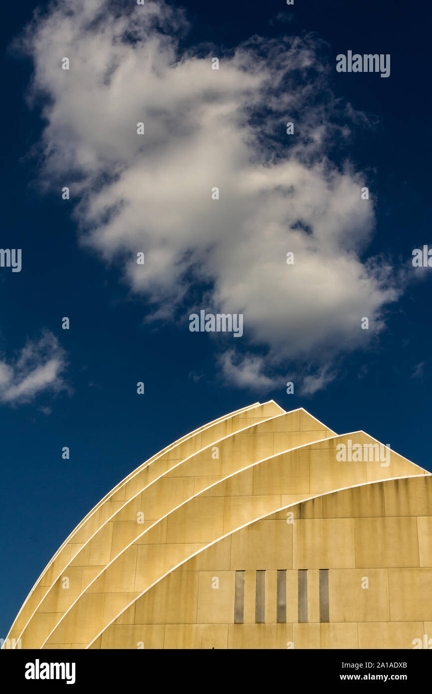 Cloud Above Curved Building Stock Photo - Alamy