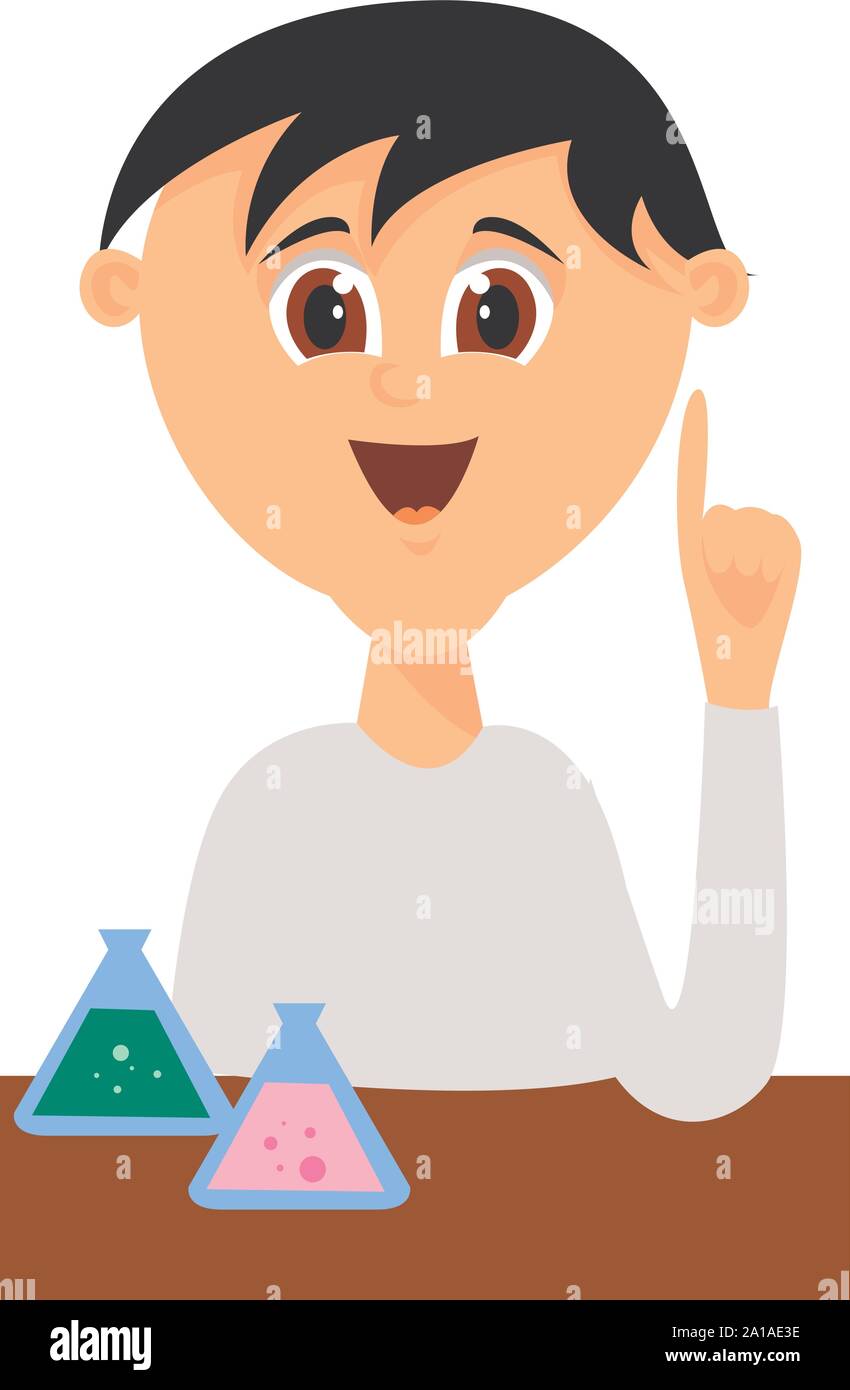 Inventor, illustration, vector on white background Stock Vector Image ...