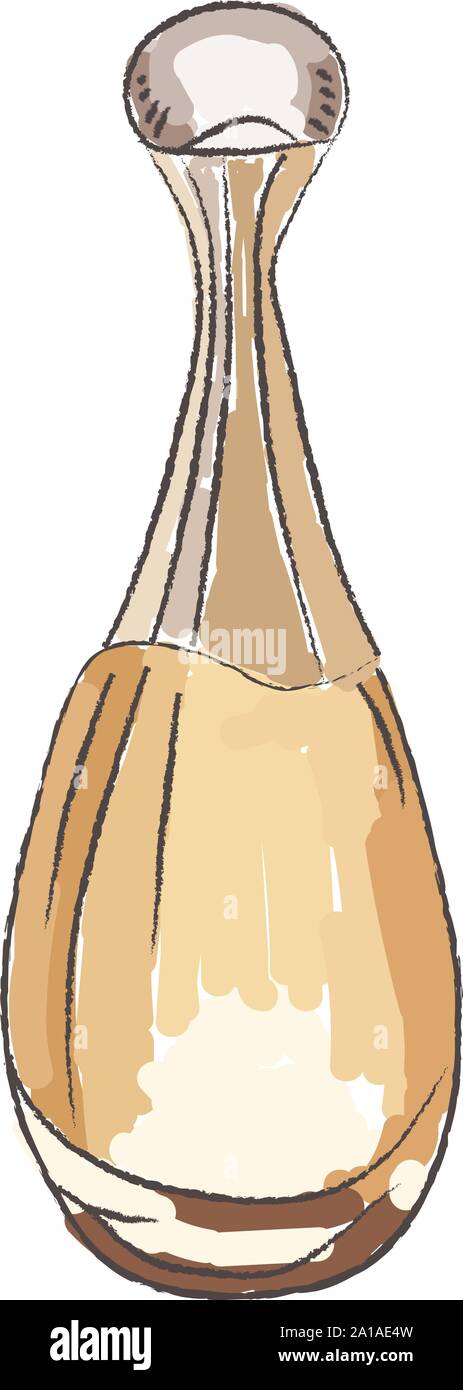 Woman perfume, illustration, vector on white background Stock Vector ...