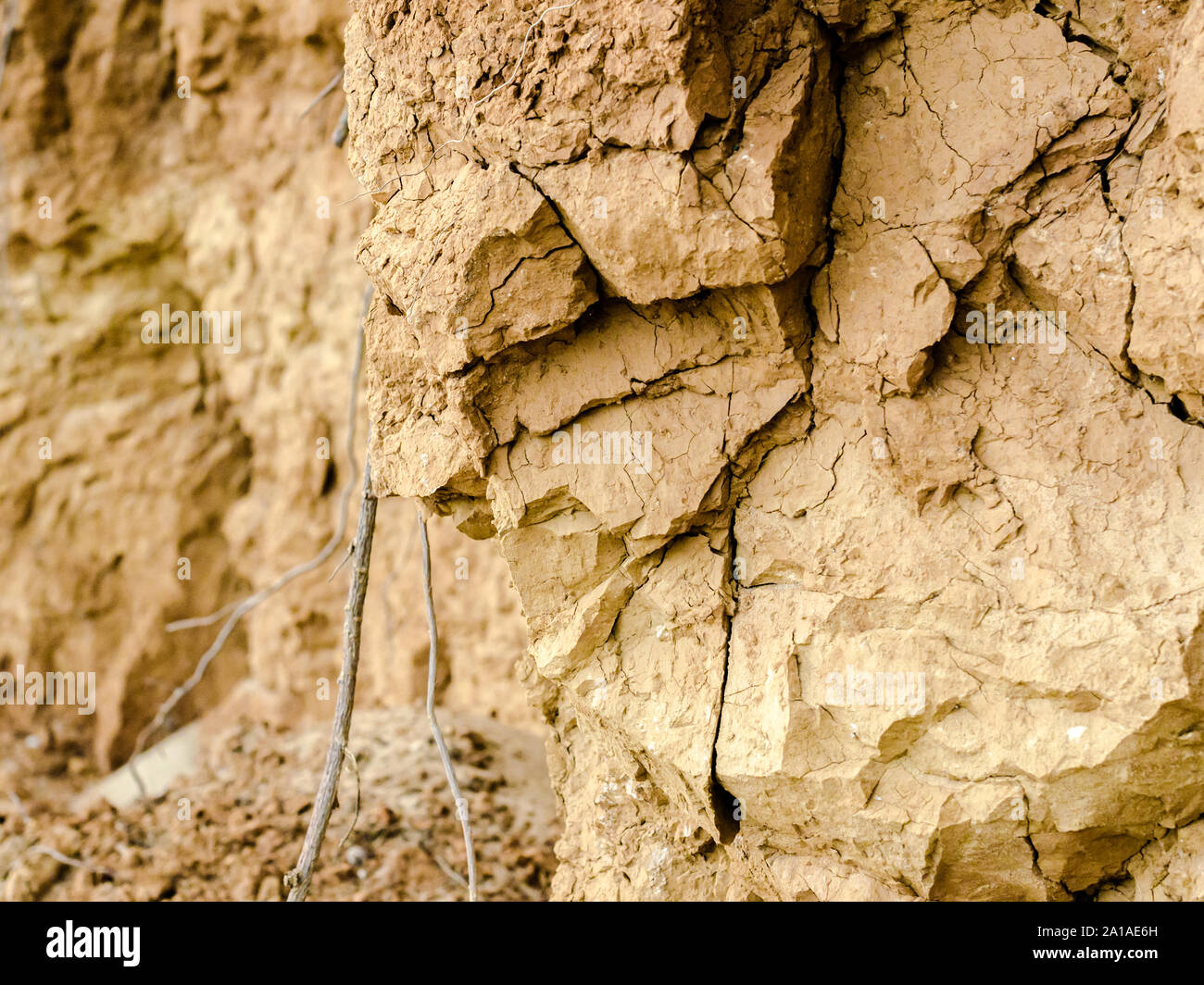 texture of the clay surface of the mountain Stock Photo - Alamy
