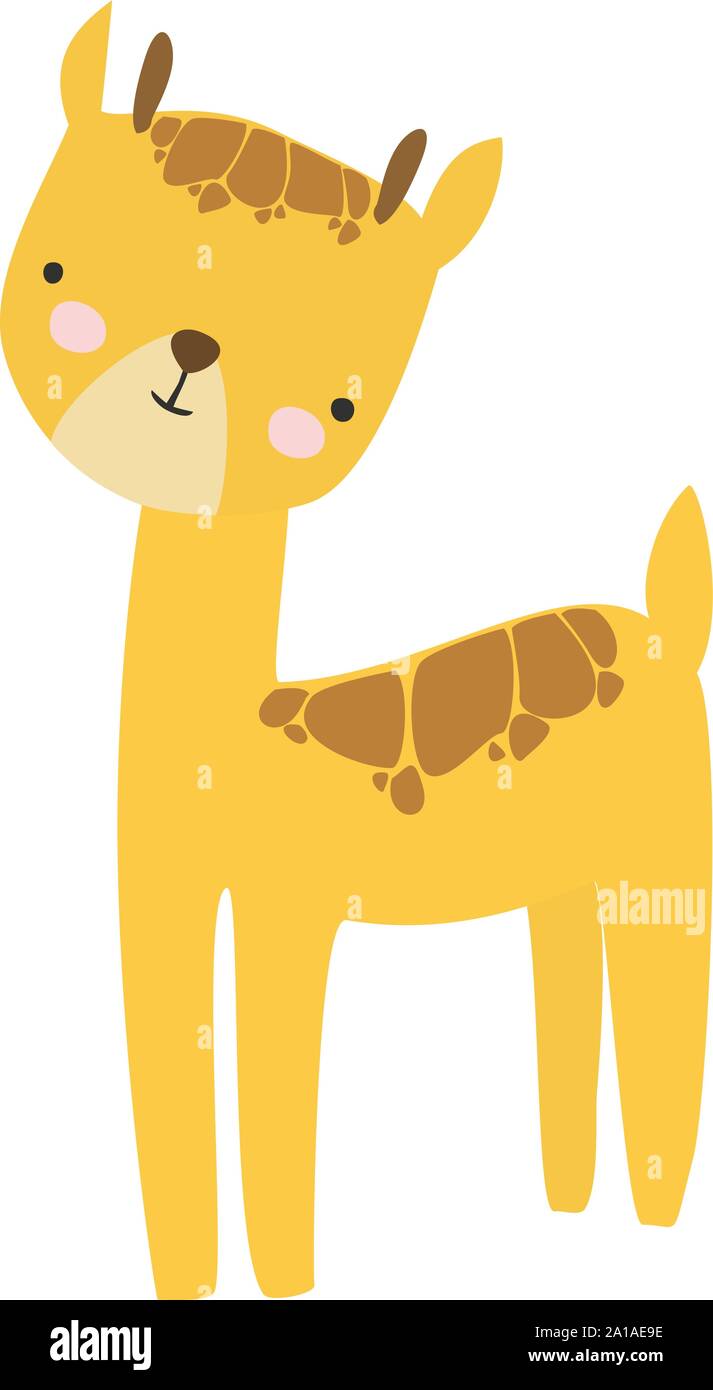 Giraffe illustration vector on hi-res stock photography and images - Alamy