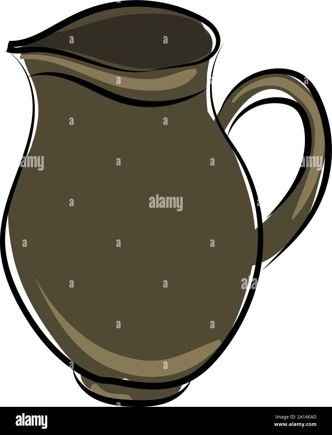Jug, illustration, vector on white background Stock Vector Image & Art ...