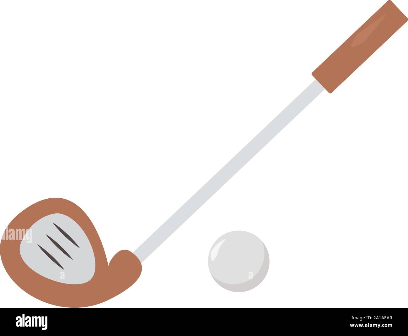 Golf club, illustration, vector on white background Stock Vector Image ...